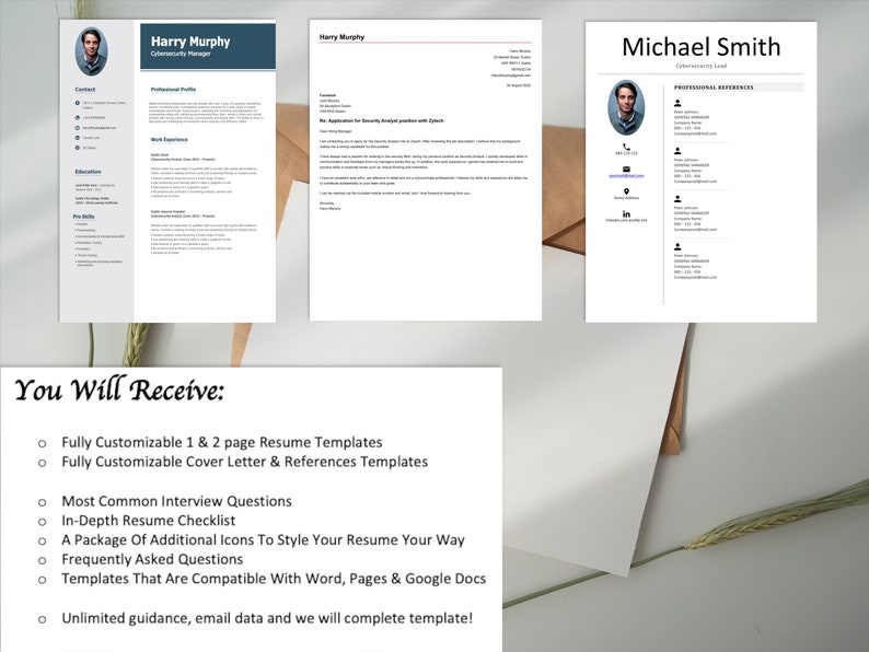 Resume CV Template, Everyday Professional Creative Resume, Microsoft ...