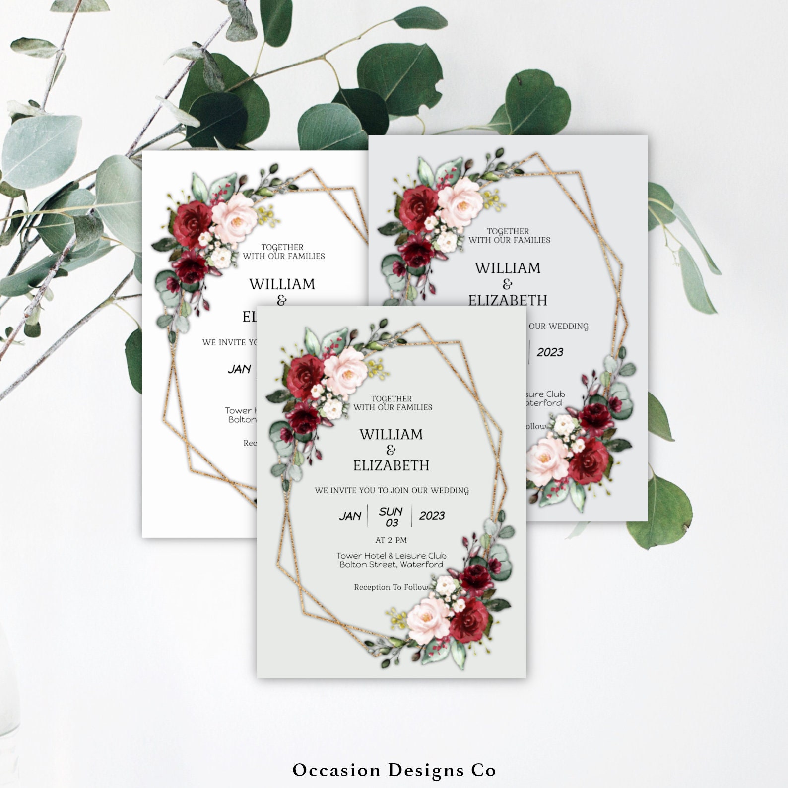 Wedding Invitation Welcome Template, Editable, Customizable & Printable ...