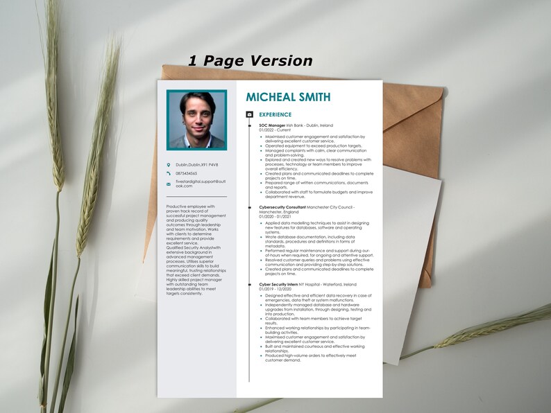 Resume CV Template, Everyday Professional Creative Resume, Microsoft ...