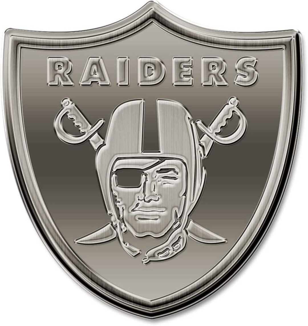 Las Vegas Raiders Auto Emblem Solid Metal Antique Style - Etsy