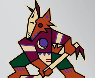 Arizona Coyotes Decal - Etsy