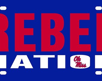 Ole Miss License Plate - Etsy