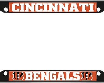 Bengals License Plate Frame - Etsy