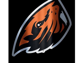 Metallic Oregon State Beaver Decal - Etsy
