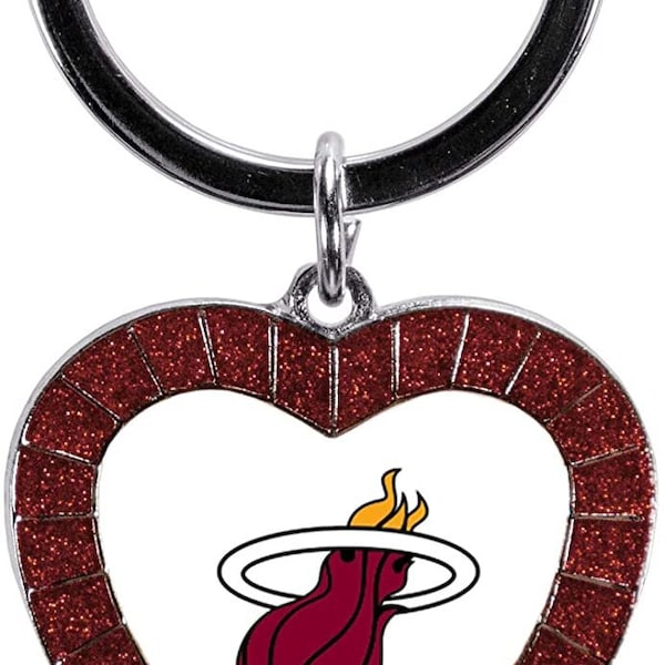 Rhinestone Heart Keychain - Etsy