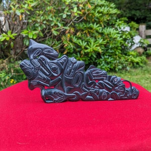 Haida Argillite Panel Pipe, Northwest Coast Formline Art for Collectors ...