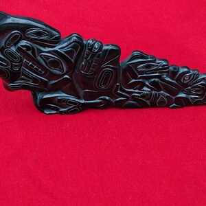 Haida Argillite Panel Pipe, Northwest Coast Formline Art for Collectors ...