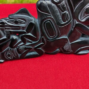 Haida Argillite Panel Pipe, Northwest Coast Formline Art for Collectors ...
