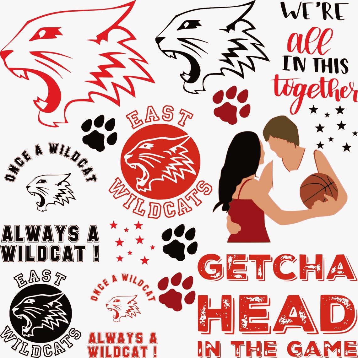 WILDCATS High School Musical SVG Wildcats Clip Art Cut File - Etsy