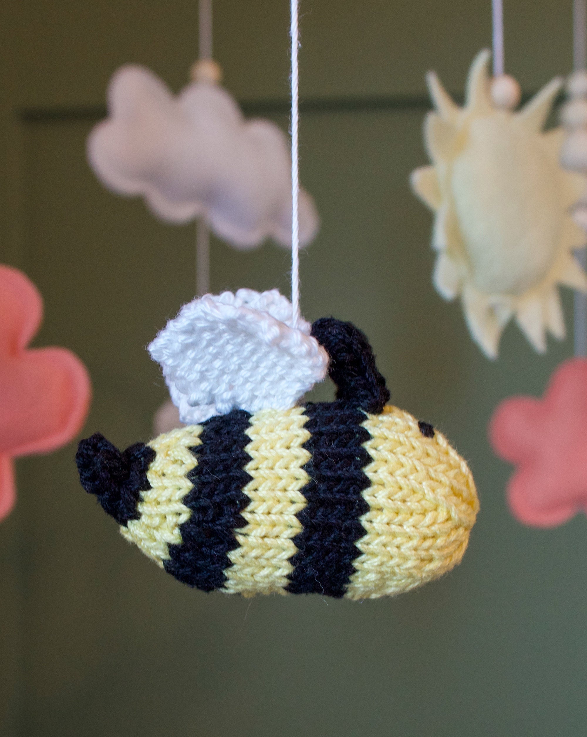Bumblebee Baby Mobile | Bumblebee Nursery Decor | Bee Baby Shower Gift ...