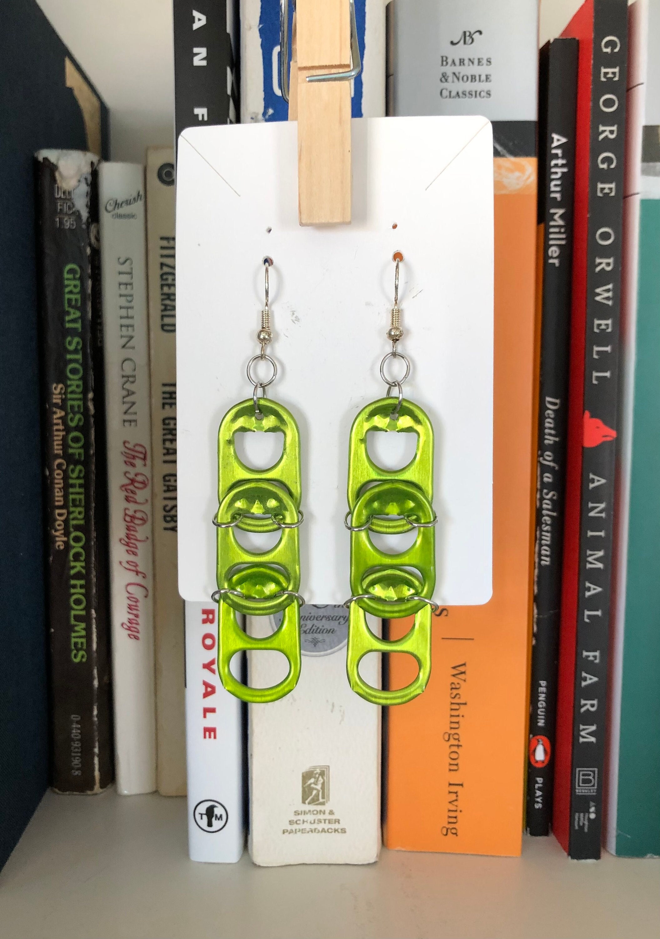 3-tier Green Pop Tab Earrings - Etsy