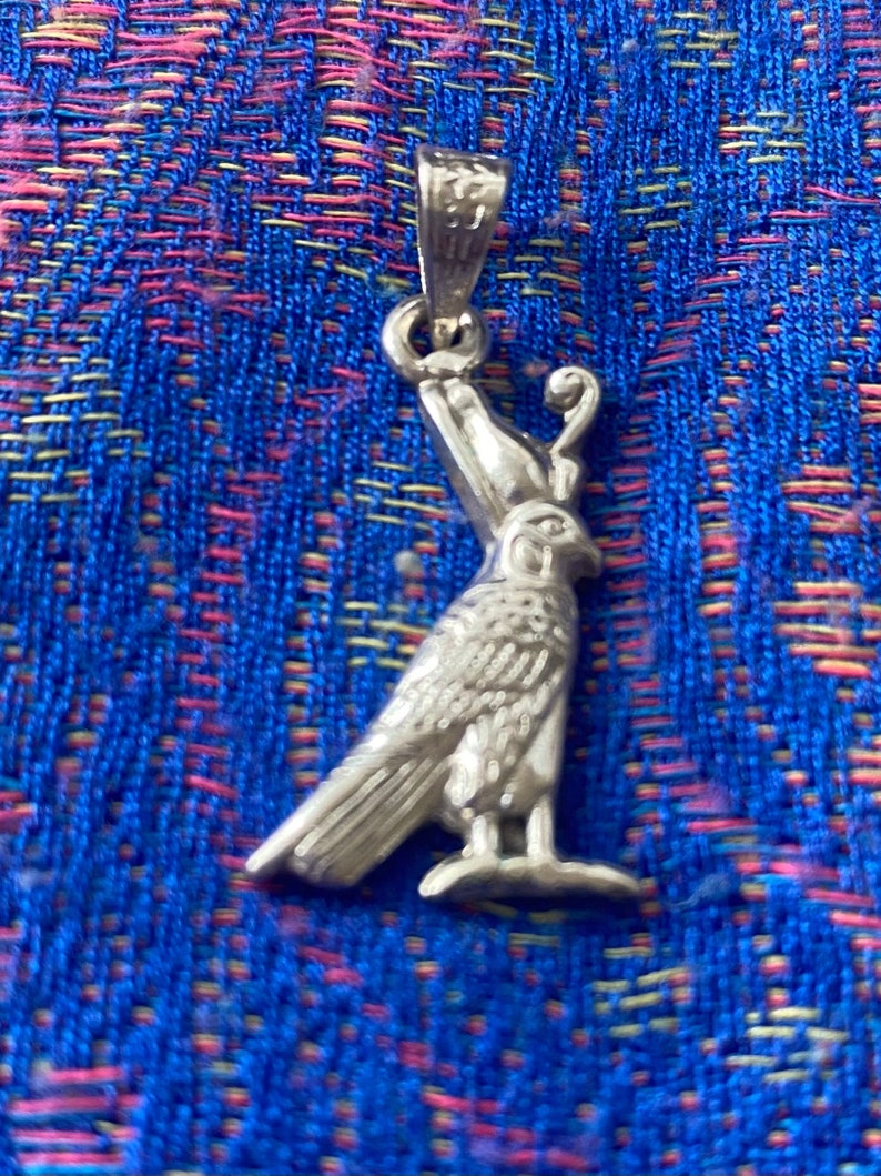 Horus the Falcon Pendant Egyptian God 925 Silver - Etsy