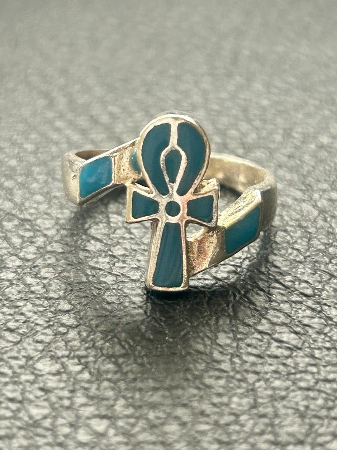 Jewelled Ankh Ring Silver 925 - Etsy