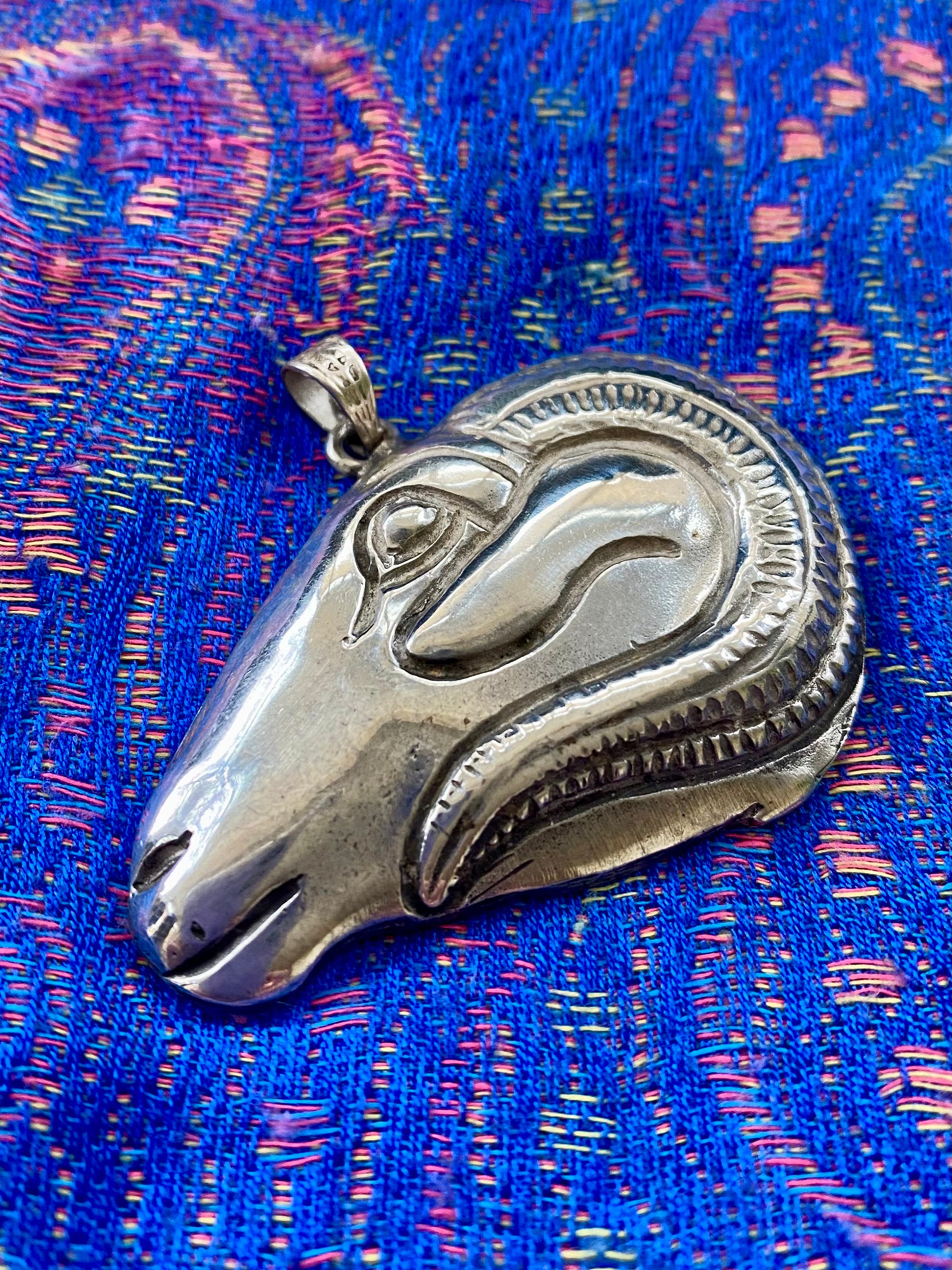 Rare Amun Khnum Pendant Egyptian Creator God Solid 925 Silver - Etsy