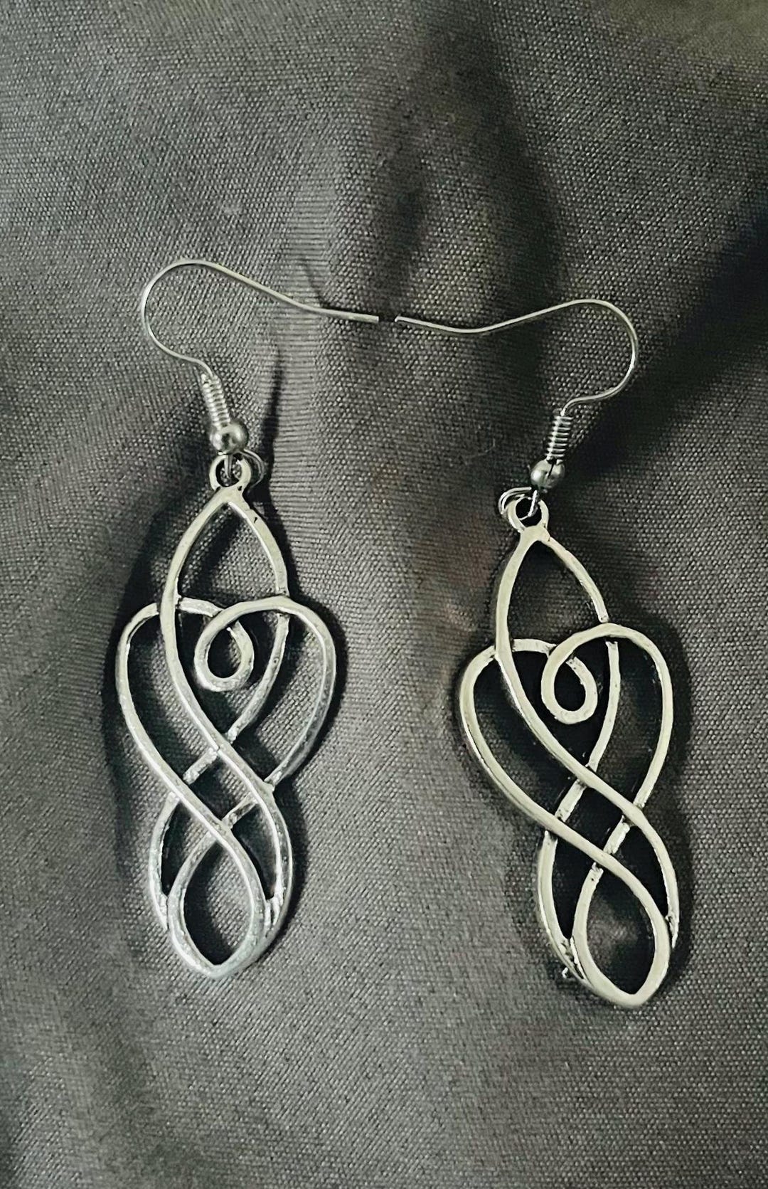 Infinity Symbol Celtic Knot Dangle Earring - Etsy