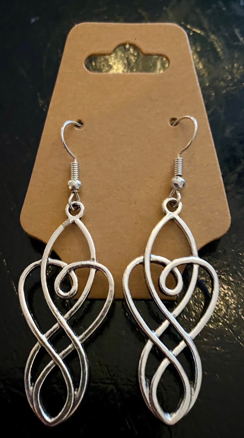 Infinity Symbol Celtic Knot Dangle Earring - Etsy