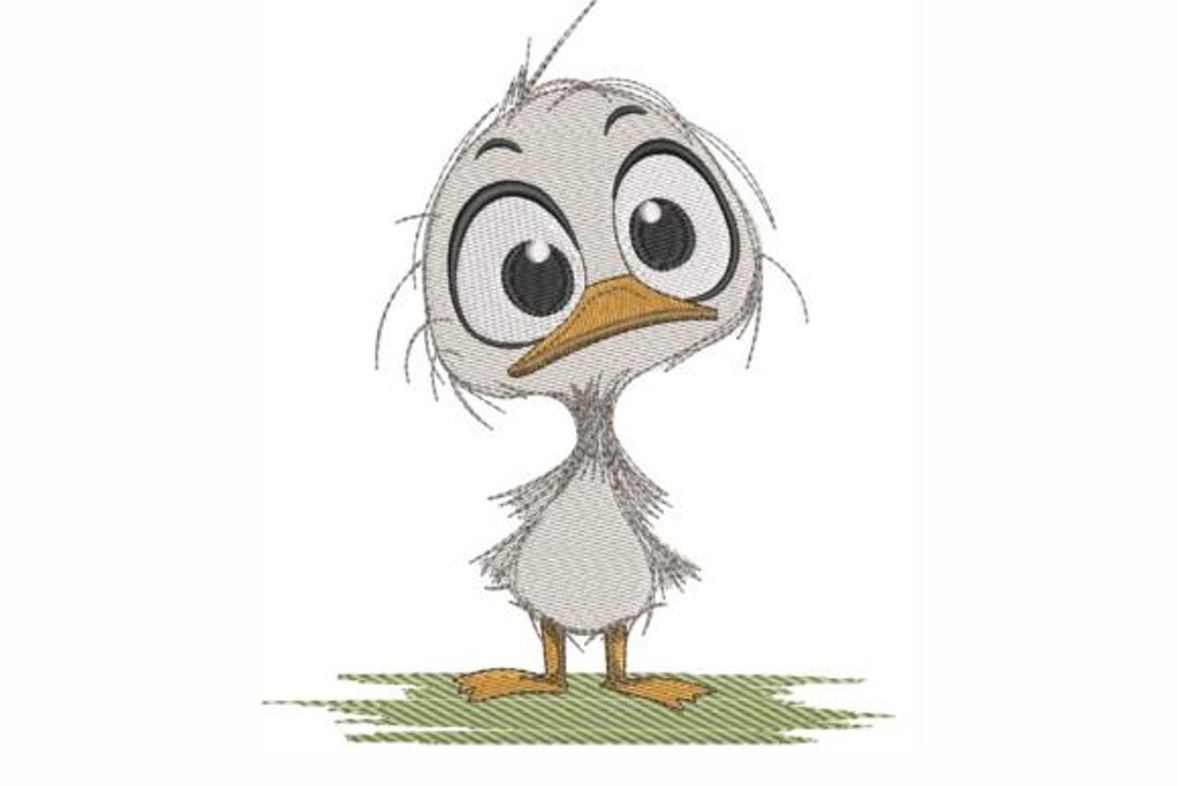 Duck Embroidery Design Funny Duck Machine Embroidery Design Frazzled ...