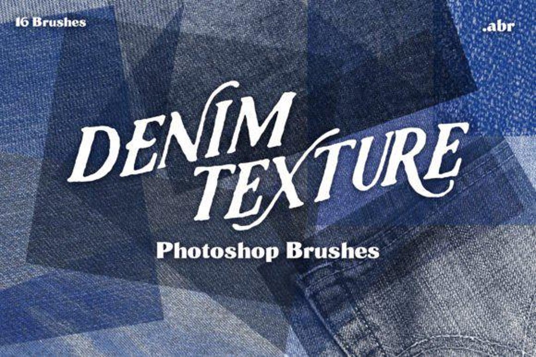 Adobe Photoshop Denim Texture Brushes Digital Download Only - Etsy