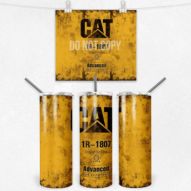 Cat Oil Filter Tumbler - Etsy