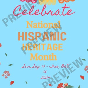 National Hispanic Heritage Month Posters, Educational Posters, School ...