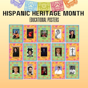 National Hispanic Heritage Month Posters, Educational Posters, School ...