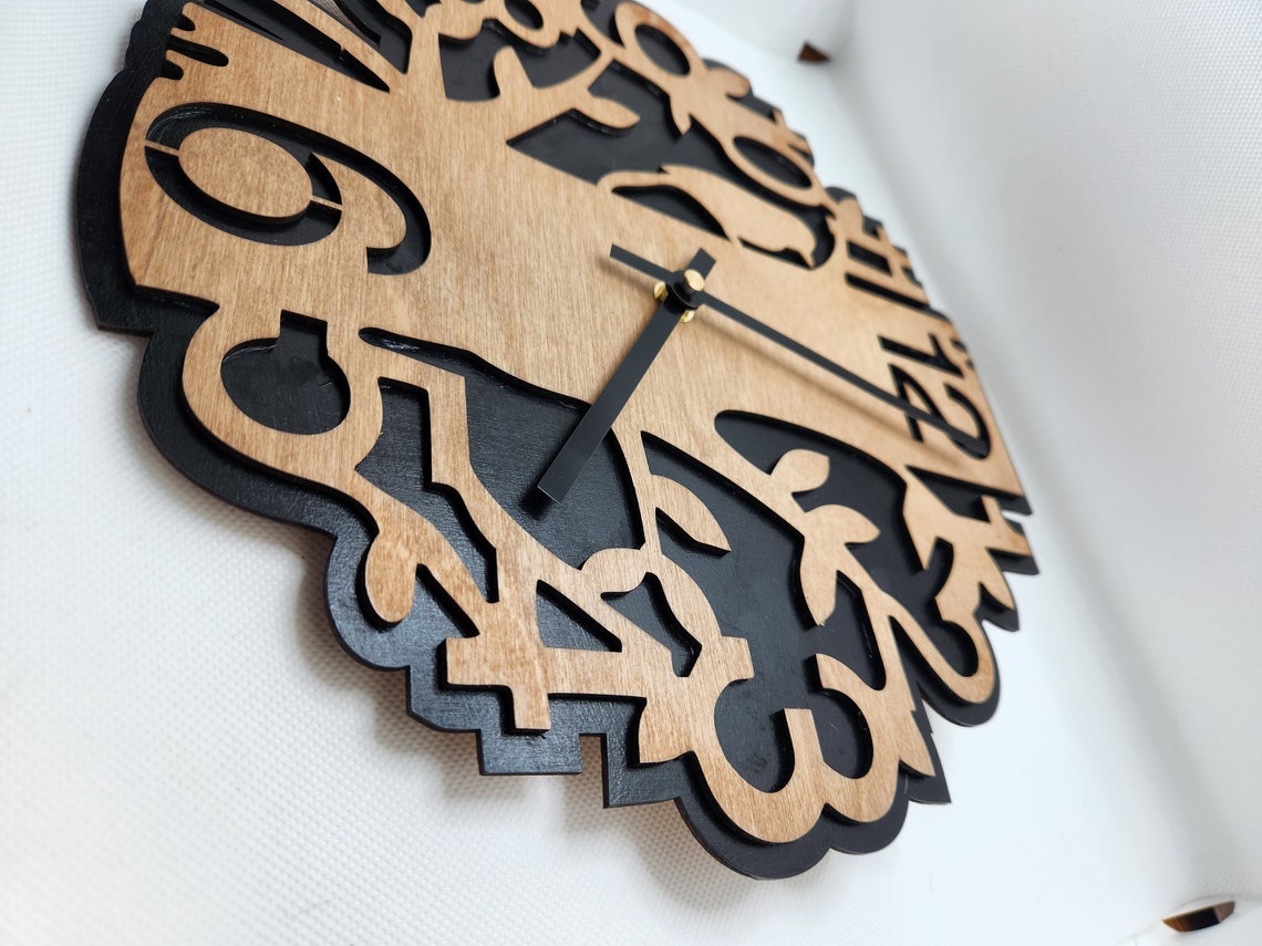 Tree Clock Wall Clock Unique Art Home Decor Wood Art - Etsy