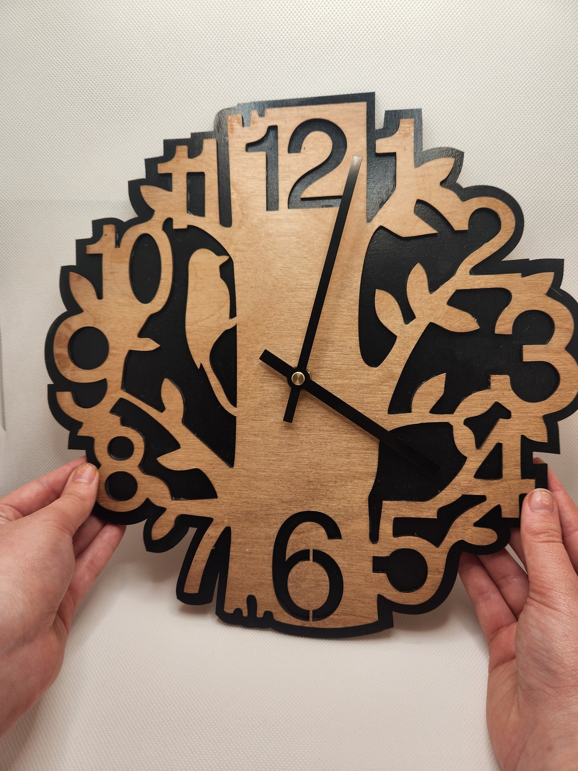 Tree Clock Wall Clock Unique Art Home Decor Wood Art - Etsy
