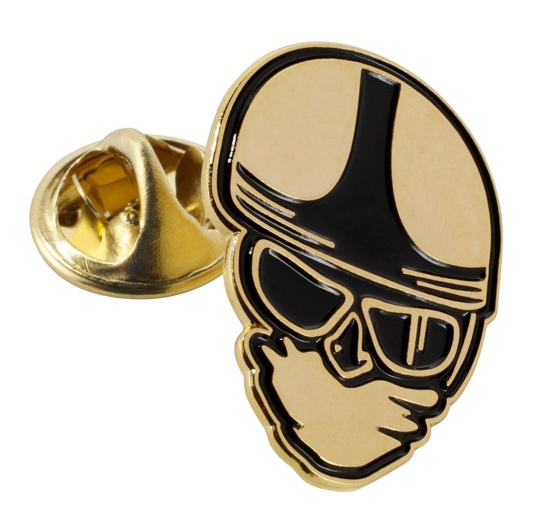 Brass Classic Motorcycle Head Pin Badge - Etsy