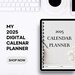 Minimalist 2025 Calendar Planner: Black & Cream Floral (printable PDF ...