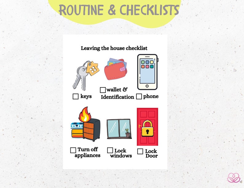 Dementia Aid Bundle, Daily Routine Instructions, Visual Aid, Safety ...