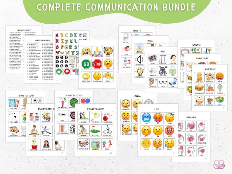 Dementia Care Mega Bundle: Communication Cards & Visual Aids (digital ...
