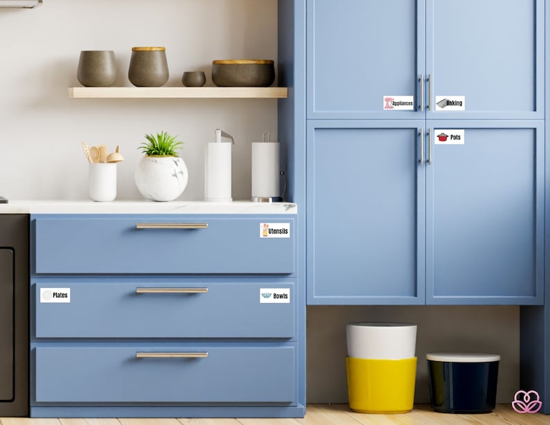 Dementia Aid Label Bundle: 110 Printable Household Labels (digital ...