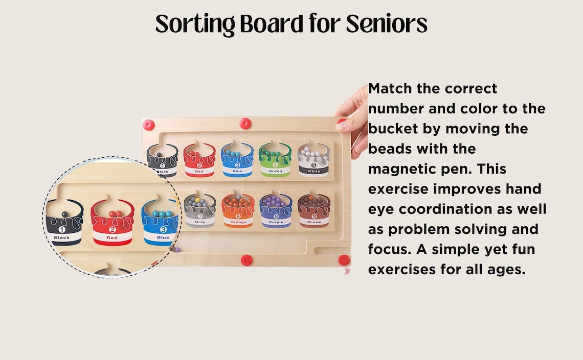 Dementia Activities, Magnetic Sorting Board, Stroke Recovery Activities ...