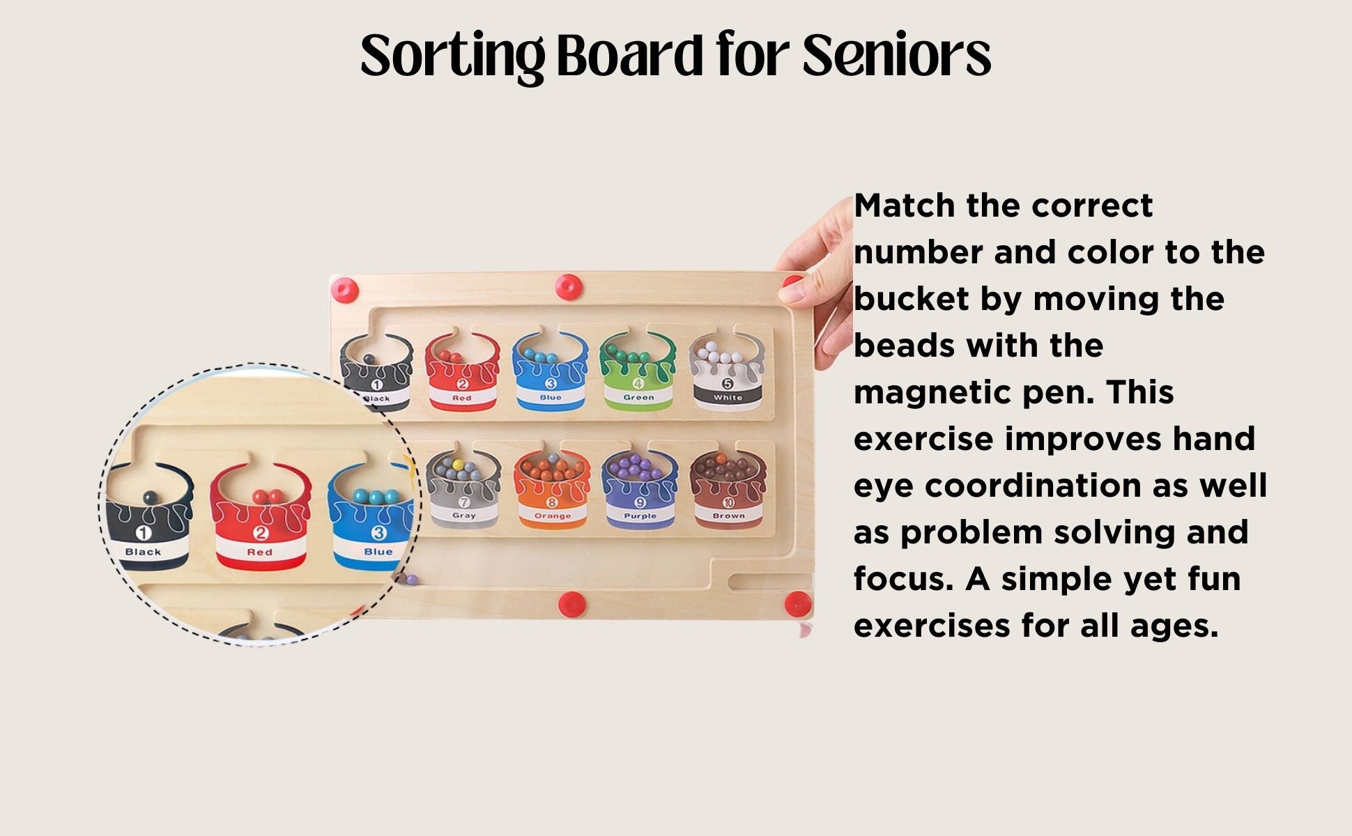 Dementia Activities, Magnetic Sorting Board, Stroke Recovery Activities ...