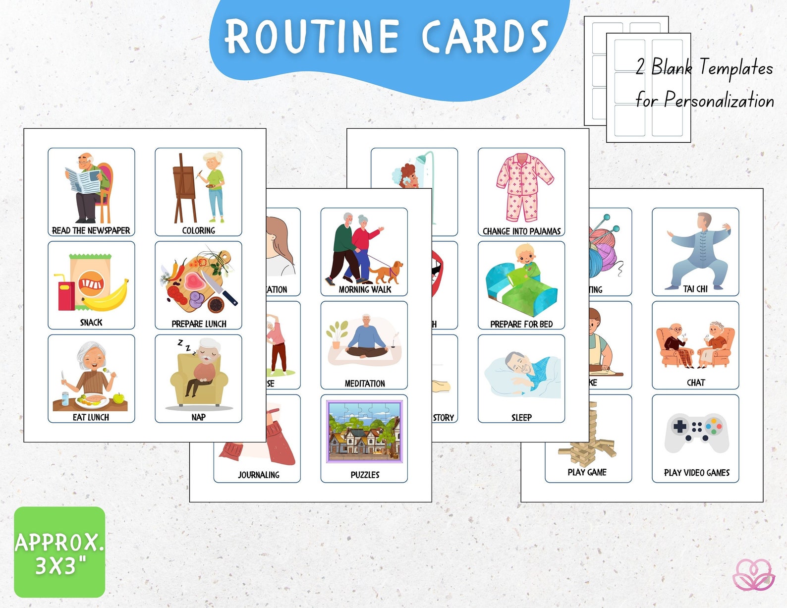 Dementia Routine Cards Routine Chart Board for Elderly - Etsy