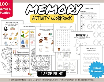 Cognitive Language Exercise, Fill in the Blank for Seniors With Dementia, Alzheimers Gifts ...