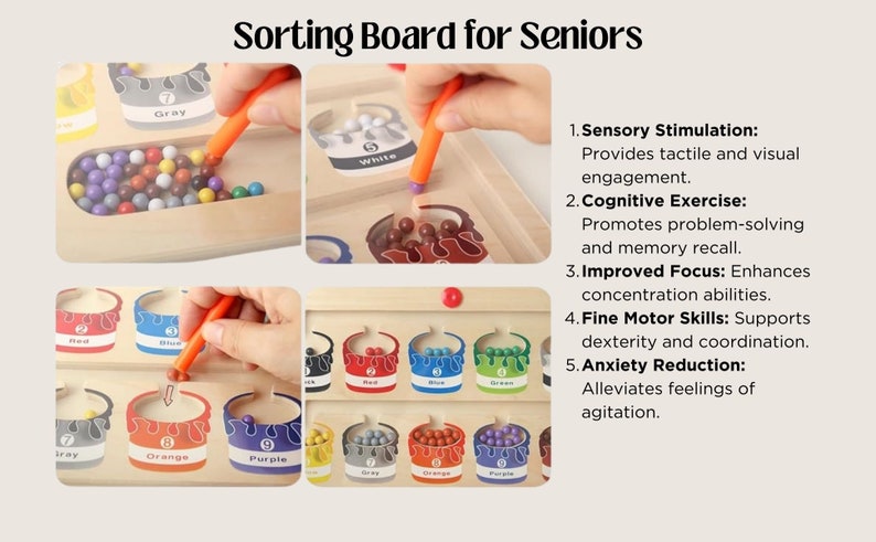 Dementia Activities, Magnetic Sorting Board, Stroke Recovery Activities ...