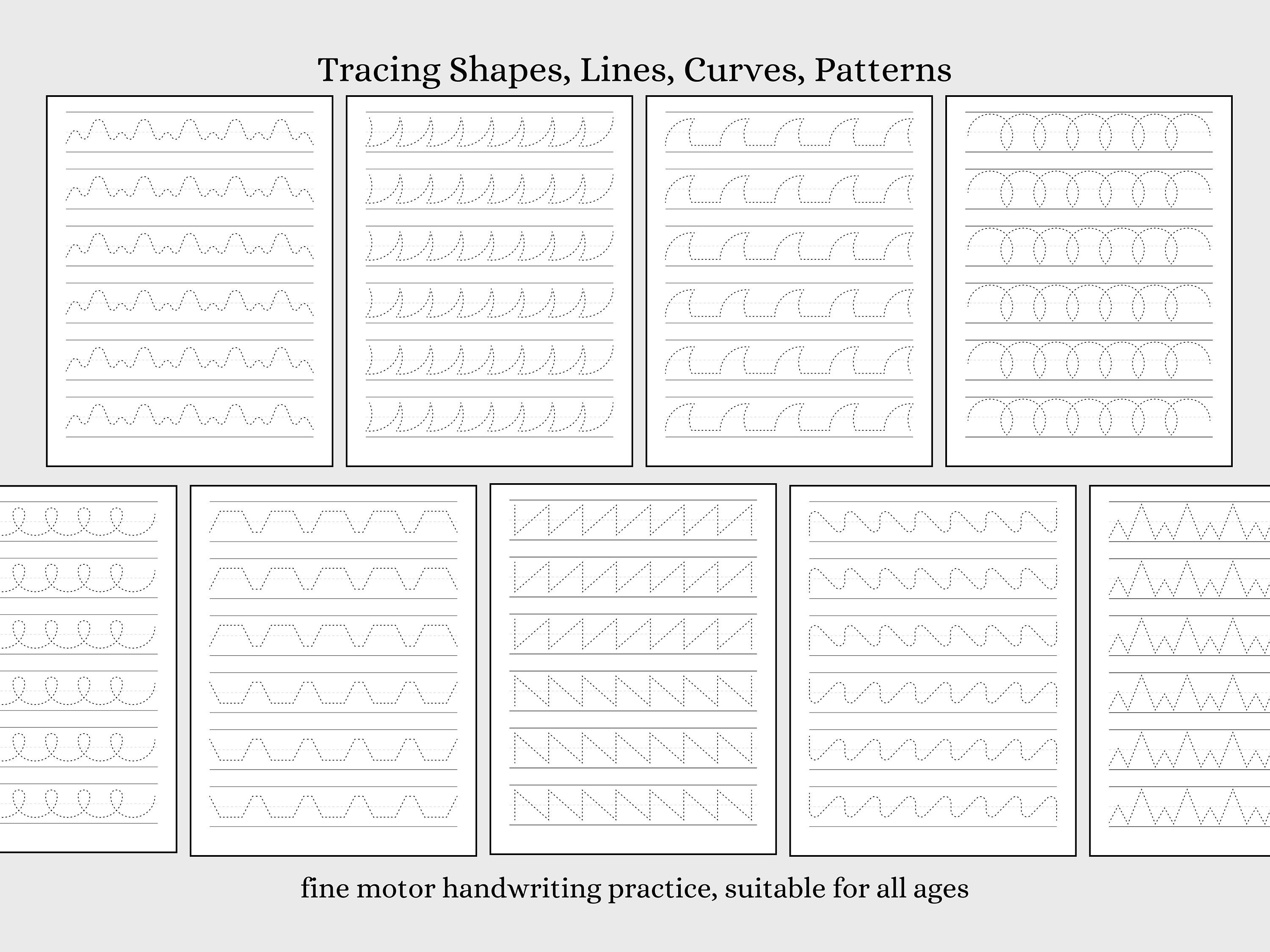 Stroke Recovery Activity Book for Seniors, Adult Tracing Worksheets ...