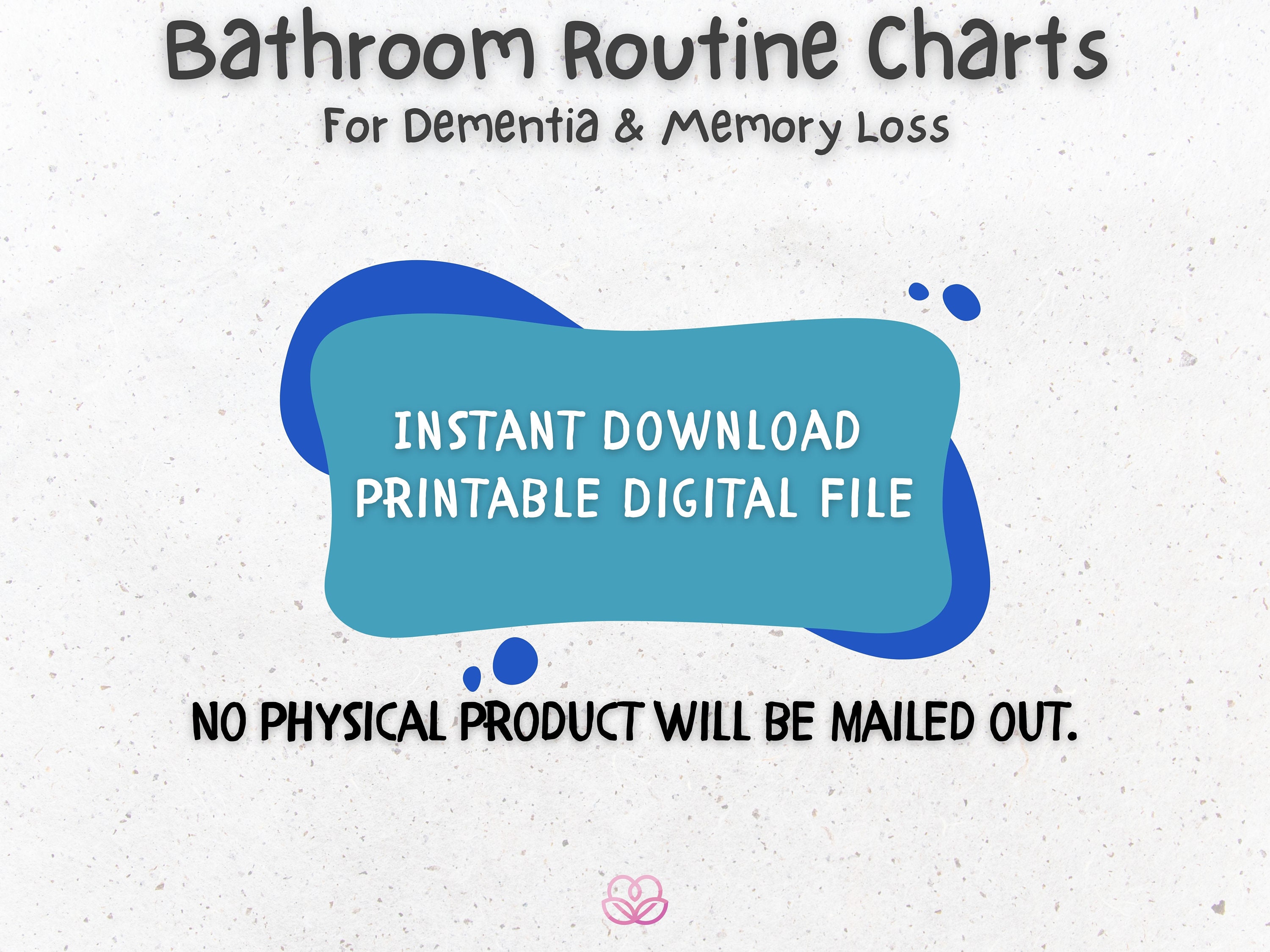 Bathroom Routine Charts, Dementia Routine Cards, Dementia Signage ...