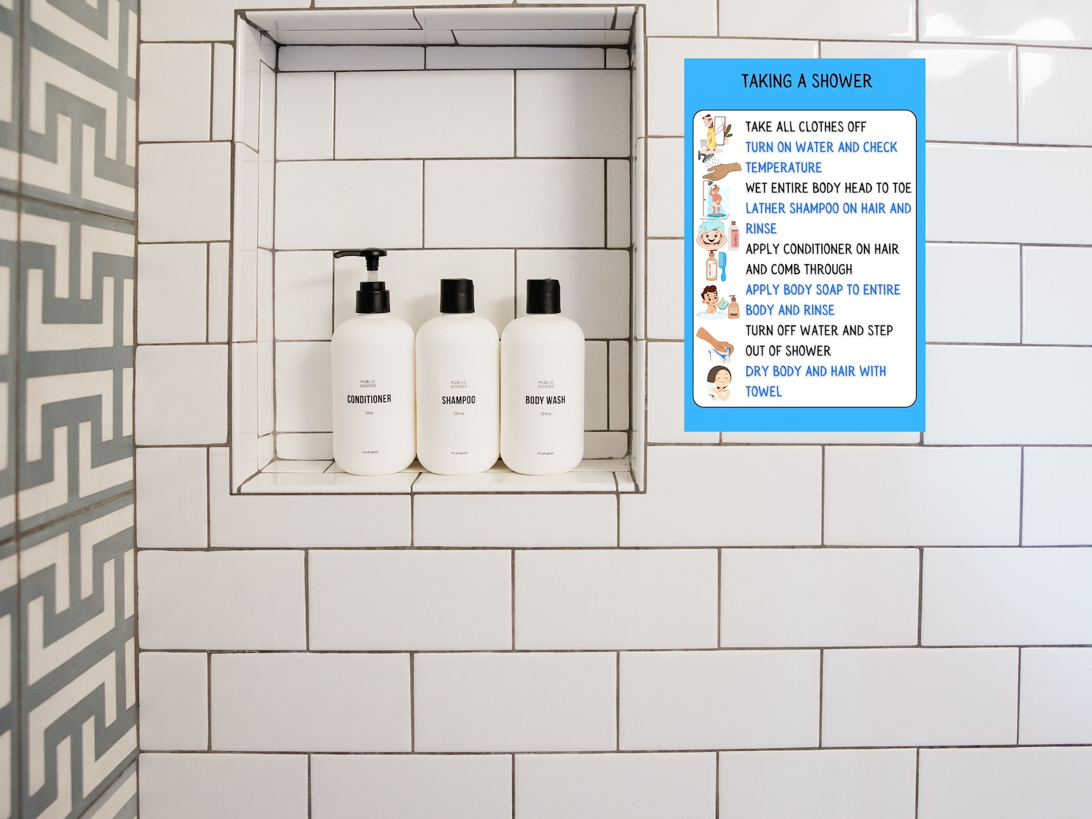 Dementia Bathroom Routine Charts: Alzheimers Care Cards (printable) - Etsy