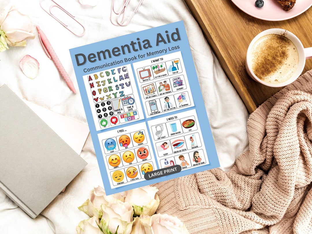 Dementia Communication Book: Memory Loss, Nonverbal Communication Aid ...