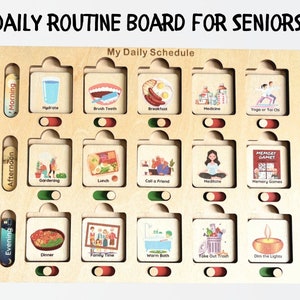 Daily Routine Board for Seniors: Dementia & Memory Loss Aid - Etsy