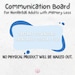 Picture Communication Board for Nonverbal Adults, Dementia ...