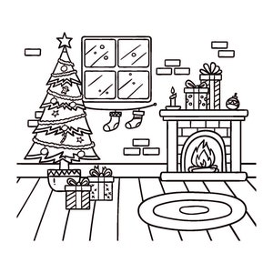 150 Kids Printable Christmas Coloring Pages - Etsy
