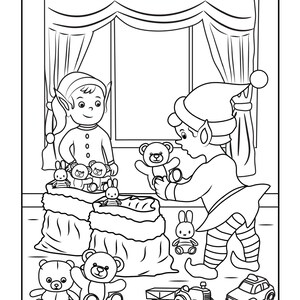 150 Kids Printable Christmas Coloring Pages - Etsy