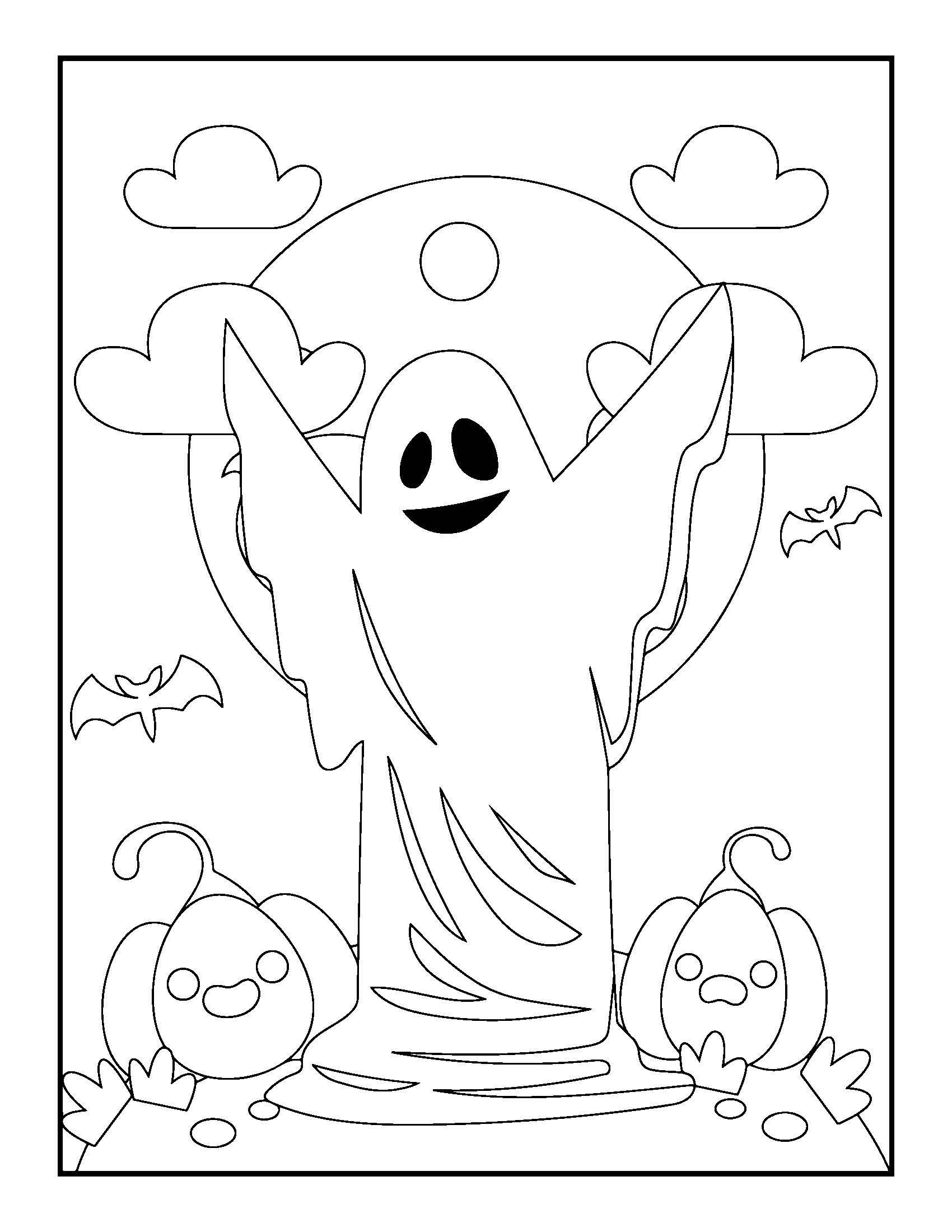 150 Page Printable Kids Halloween Coloring Book - Etsy