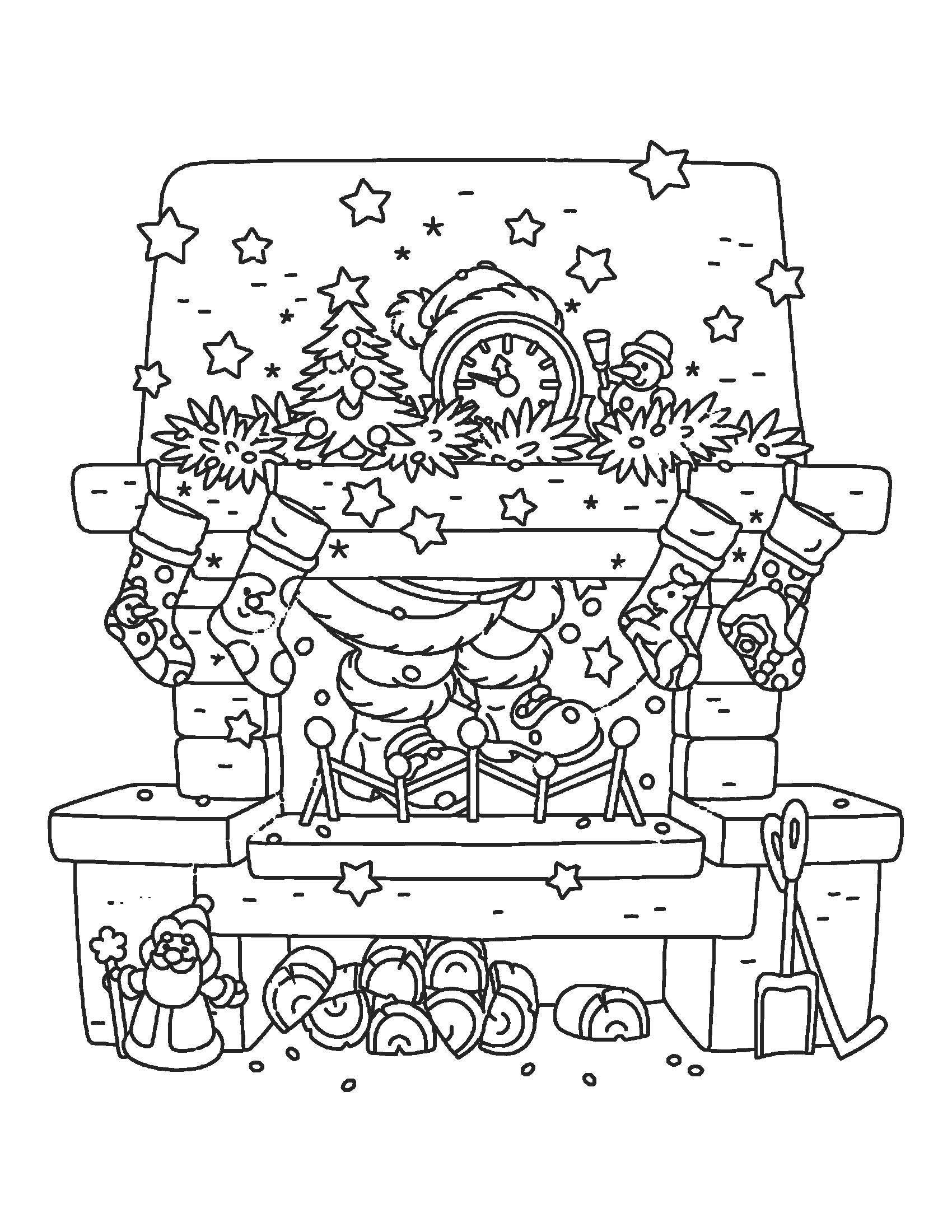 150 Kids Printable Christmas Coloring Pages - Etsy