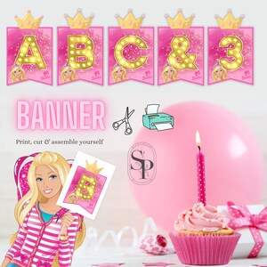 Barbie Banner - Etsy