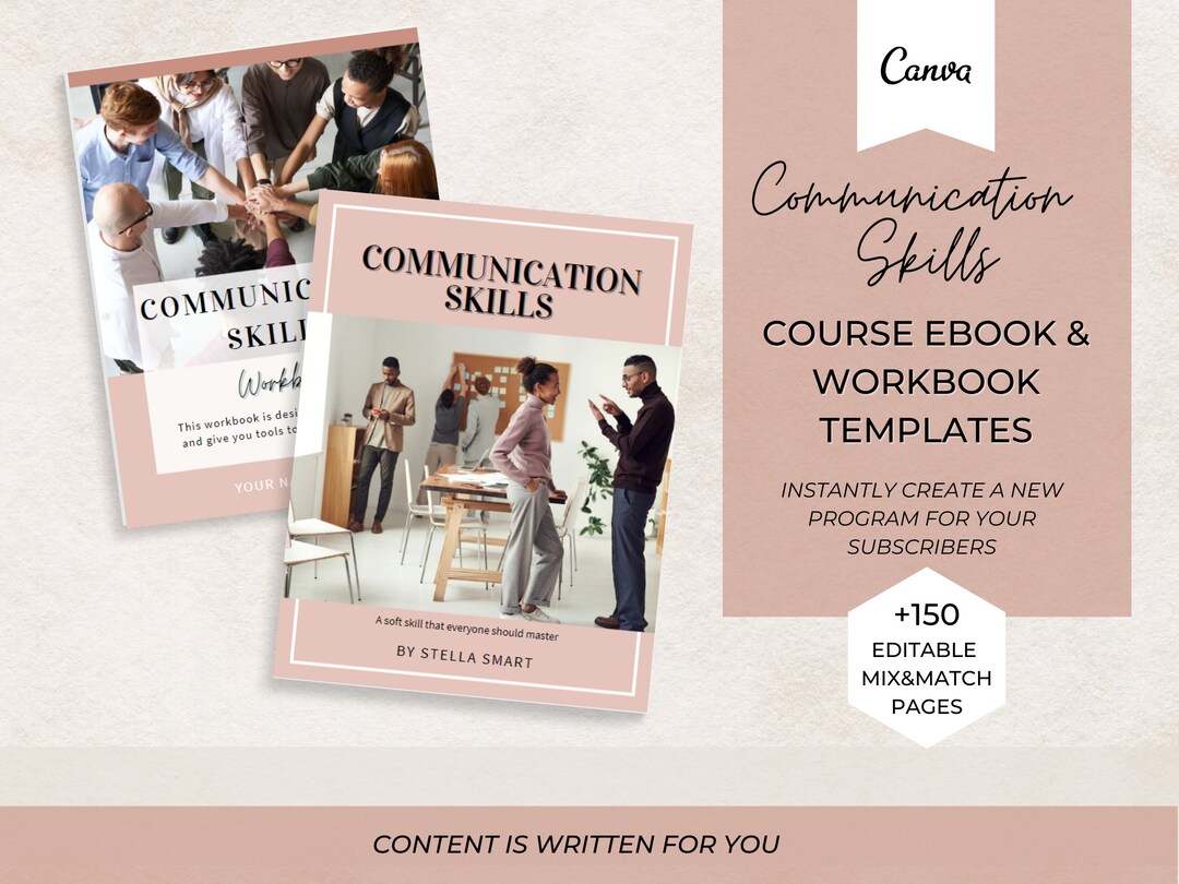 Communication Skills Ebook & Workbook | Editable Ebook | Editable ...
