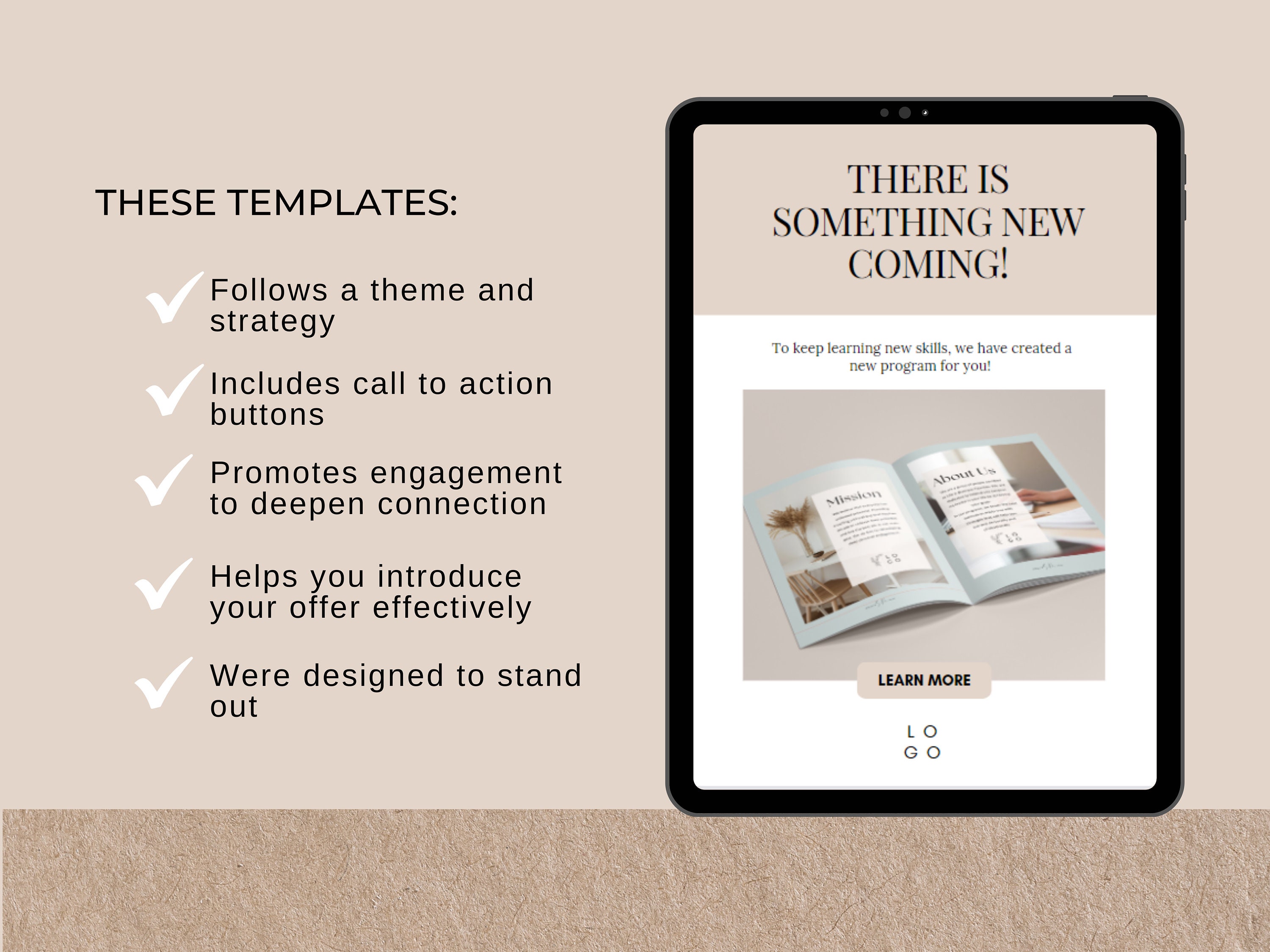 Neutral Email Marketing Email Marketing Campaign Editable - Etsy